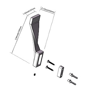 Frafuo Robe Hooks for Bathrooms-Artistic Curved Line for Solid Brass Towel Hooks-7.93 OZ Weight for Chrome Towel Hook Ensure Quality (Chrome)