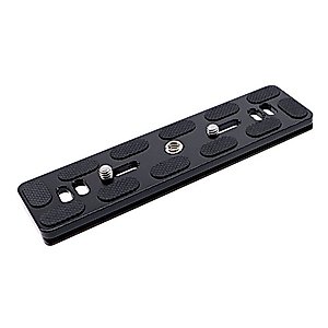 HITHUT PU-150 150mm Lengthened Universal Quick Release QR Plate Telephoto Lens Plate for Tripod Head Ballhead DSLR Camera, Arca-Swiss Compatible