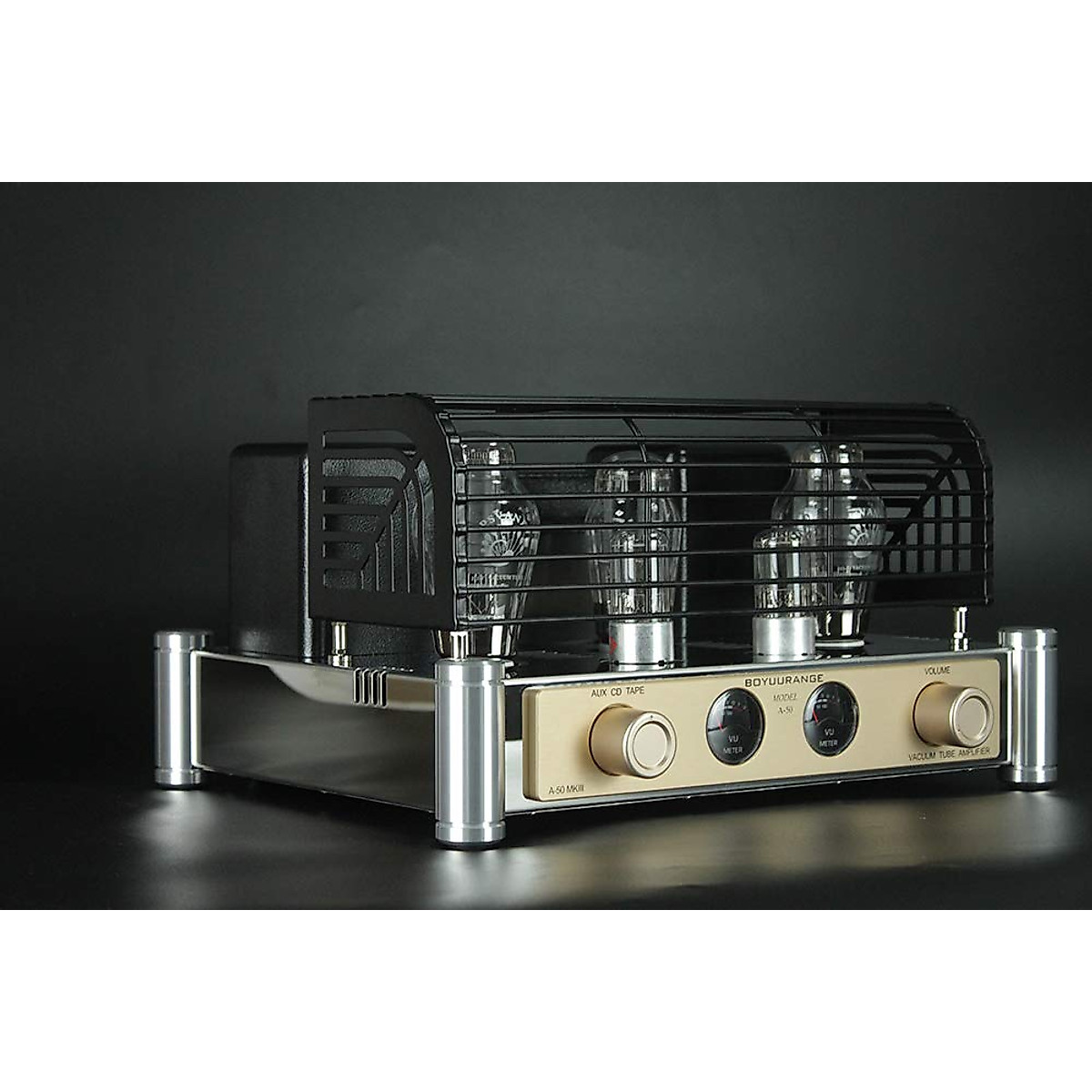 BoyuuRange REISONG A50 MKIII 300B HiFi Intergrated Tube Amplifier Single-end Class A Valve Amp with Tube Cage