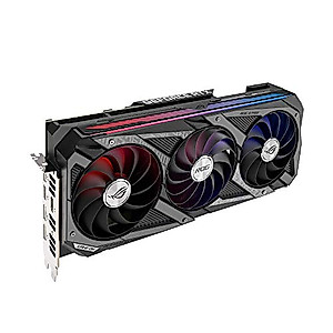 ASUS ROG STRIX NVIDIA GeForce RTX 3060 Ti OC Edition Gaming Graphics Card (PCIe 4.0, 8GB GDDR6, HDMI 2.1, DisplayPort 1.4a, Axial-Tech Fan Design, 2.9-Slot, Super Alloy Power II, GPU Tweak II)