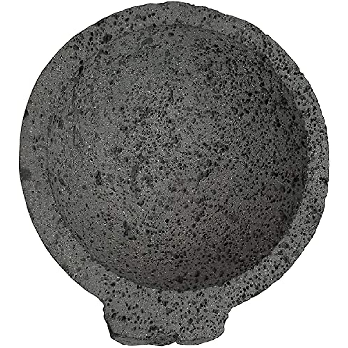 YOPIDO MX Molcajete 9 inch with Pig Design; Spice Mortar; Made with Volcanic Stone; Molcajete Handmade in México; Guacamole and Salsa Maker; Includes Pestle Stone
