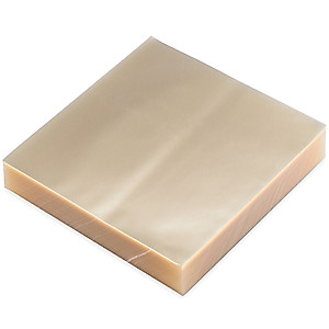 Crinklee Clear Caramel, Candy and Chocolate Wrappers, Natural Cellophane, 1000 Square Sheets, 5x5 Inches