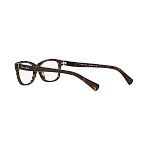 Coach HC6089 Prescription Eyewear Frames, Dark Tortoise/Demo Lens, 51 mm