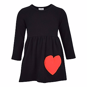 Unique Baby Girls 3 Piece Valentines Day Toddler Plaid Heart Legging Set Outfit (6 Years, Red)