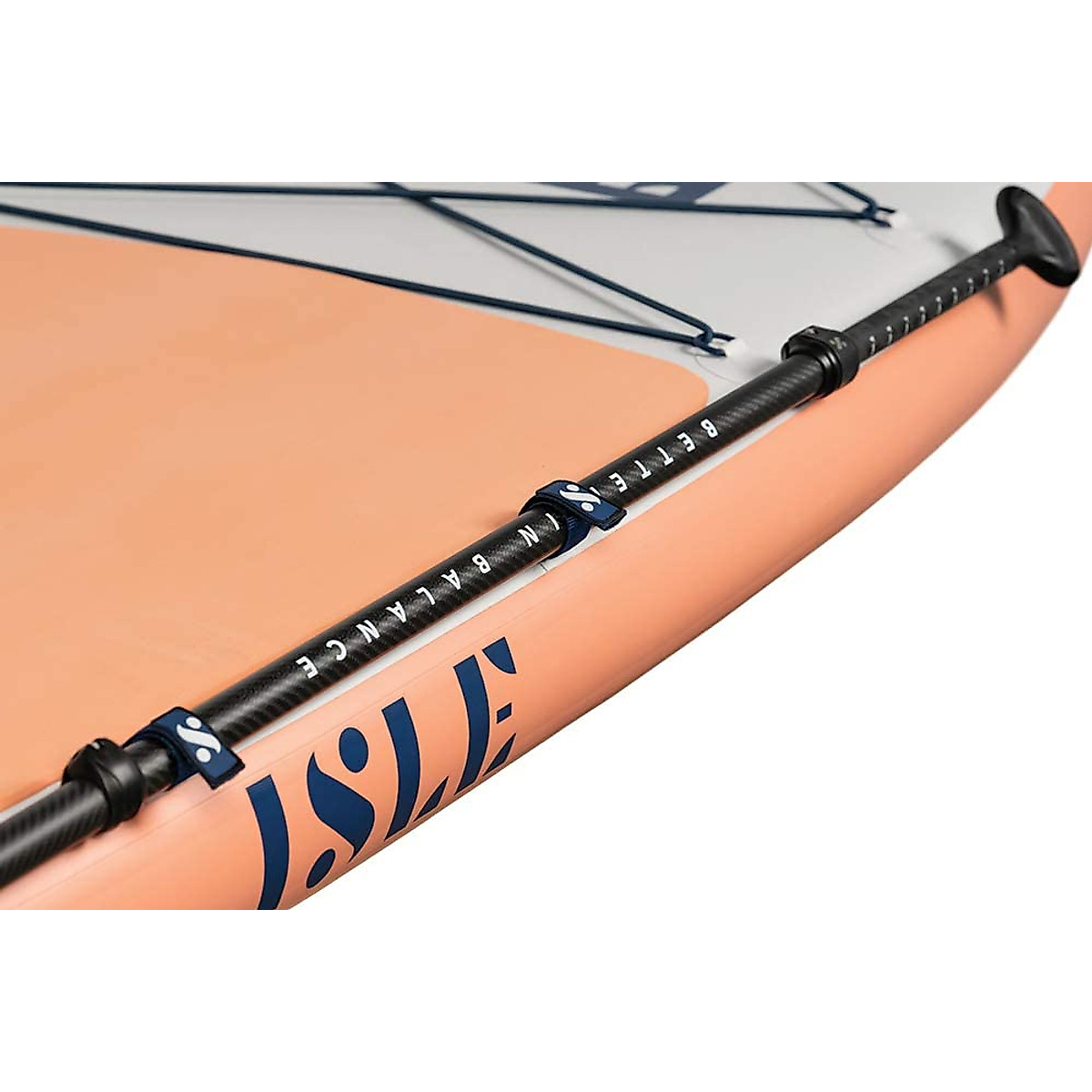 ISLE Pioneer Inflatable Stand Up Paddleboard & iSUP Bundle Accessories & Backpack — Wide Stance, Durable, Lightweight — 285 lbs Capacity (Coral Pink, 10'6" x 34" x 6")