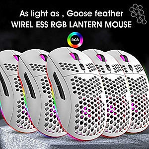 L500 Wireless Gaming Keyboard and Mouse Combo, 2200mAh Mini 61 Keys Mechanical Feeling Keyboard with Bluetooth 5.1&2.4G Wireless Dual Modes,RGB Backlit Wireless Lightweight Gaming Mouse for PC/Gamer