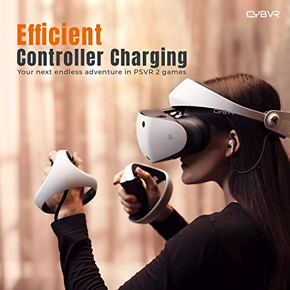 CYBVR Controller Charging Station for PS VR2, Fast Charging PSVR2 ...