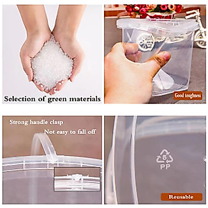 SHPii 30 oz. Square Clear Deli Containers with Lids, BPA-Free, Freezer and Microwave Safe Food Storage Containers, Reusable, Meal Prep, Take-out, Restaurant Supplies.(10 packs)