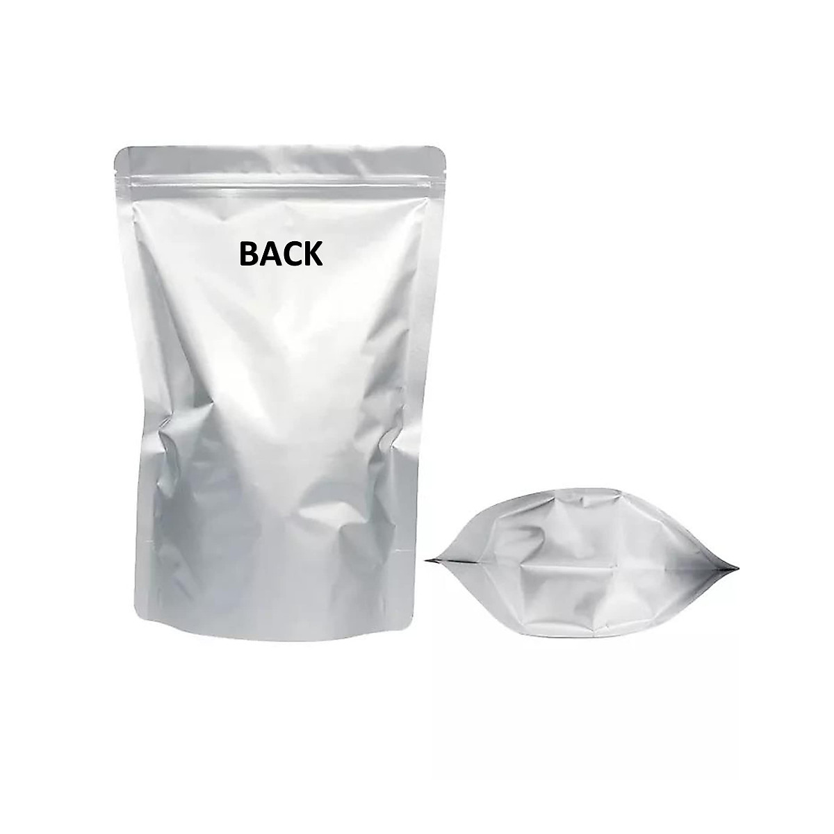 50 Pcs Mylar Bags for Food Storage with Clear Window 1 Gallon 10x14 Inches for Long Term Food Storage