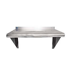 KPS Heavy Duty Stainless Steel Wall Mount Shelf 18 x 24 - NSF