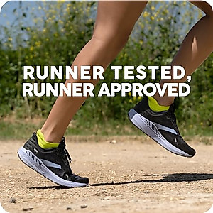 Balega Recycled Hidden Comfort Performance No Show Athletic Running Socks for Men and Women (1 Pair), Mellow Lime/All Terrain - Large (1 Pair)