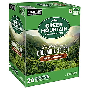 Green Mountain Coffee Roasters Colombia Select Coffee, Keurig Single-Serve K-Cup Pods, Medium Roast Coffee, 96 Count (4 Packs of 24)