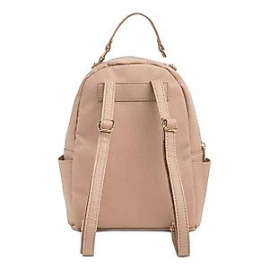 Betsey Johnson Sonya Rose Embossed Faux Leather W/Pull Out Zipper Pouch Adjustable Backpack