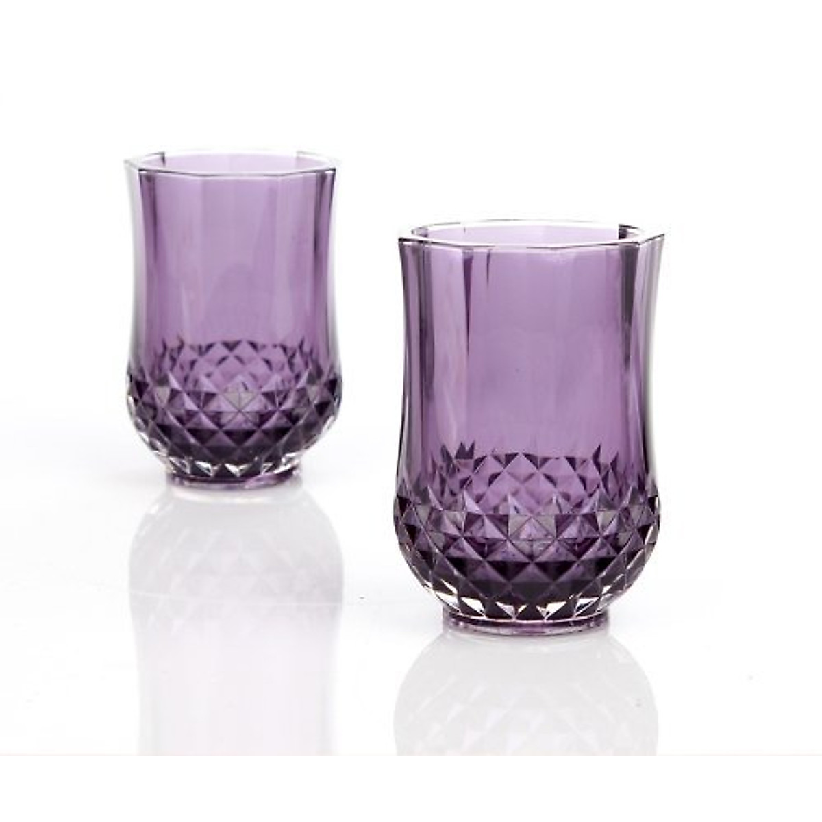 JynXos 5PC Set Acrylic Bathroom Accessories Bathroom Set Glamarous Purple