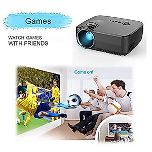 V2 LED LCD (WVGA) Mini Video Projector - International Version (No Warranty) - DIY Series - Black (FP8048V2-IV5)