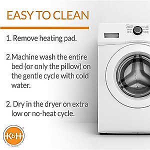 K&H Pet Products Thermo-Pet Cuddle Cushion Heated Pet Bed Mocha 14" x 23" 4W