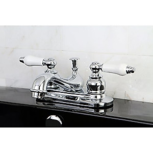 Kingston Brass KB601B 4-Inch Centerset Lavatory Faucet, 2.88" x 4.05" x 6.88", Polished Chrome