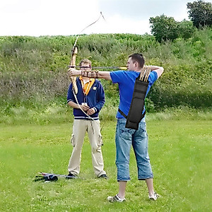 Homakover Archery Compact Multi-Function Back Quiver Arrow Holder, Adjustable Quivers Hanged Target Shooting Quiver for Arrows, Bow Hunting and Target Practicing