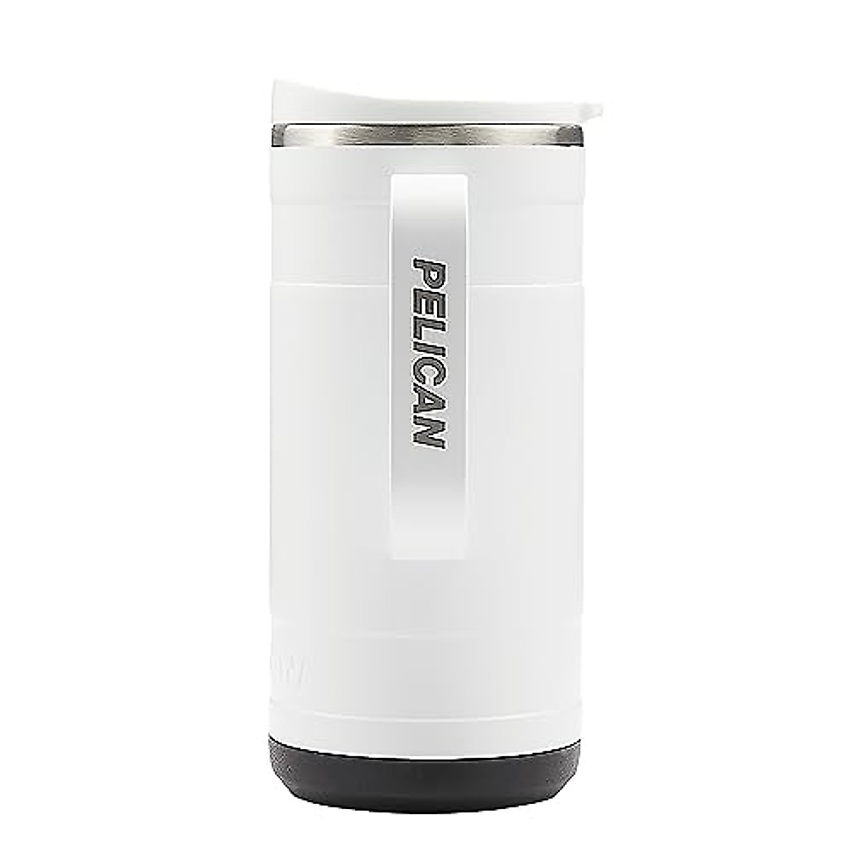 Pelican Hydration Pelican Ridge™ 18 oz Vacuum Insulated Tumbler - Recycled Stainless Steel Double Wall Travel with Dual Lid, Powder Coated Insulated Coffee Mug For Hot Cold Drinks, Bright White