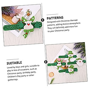 TOGEVAL 8pcs Papa Circle Stocking Stuffers Nativity Toys for Kids Party Bag Stuffers for Kids Christmas Slap Wristband Christmas Classroom Gifts Snap Wristbands Kids Kids Slap Band Decor