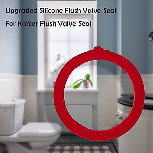 Flush Valve Seal for Kohler, Compatible Kohler Flush Valve Seal, 3-Pack Silicone Material Toilet Ring Seal GP1059291, Canister Flush Valve Toilet Tank Gasket, Toilet Tank Parts Gasket