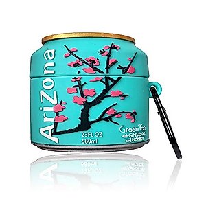 N+V Compatible with Airpods Pro Case Cover, 3D airpod 3 case Arizona Series Creative Cute Cartoon Funny Fun, Soft Silicone Airpod Character Skin Keychain Ring, for Girls Boys Teens Kids (Soda Box)