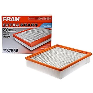 FRAM Extra Guard CA8755A Replacement Engine Air Filter for Select Cadillac, Chevrolet, and GMC Models, Provides Up to 12 Months or 12,000 Miles Filter Protection