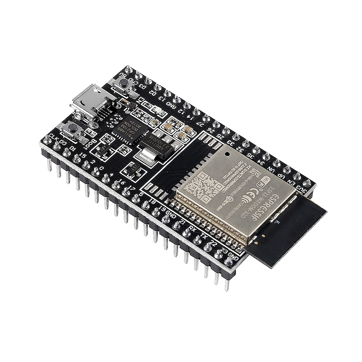 2 Sets ESP32-DevKitC core Board ESP32 Development Board ESP32-32D WiFi+Bluetooth Compatible IoT NodeMCU-32 with 38Pins ESP32 Type-C USB and Micro USB Expansion Board