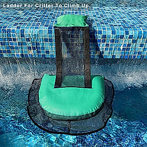 MISUMISO 2 Pack Animal Saving Escape Ramp for Pool, Floating Ramp Rescues, Pool & Spa Accessories & Tools, Saving Critters, Frogs, Toads Animal Mice, Birds, Green