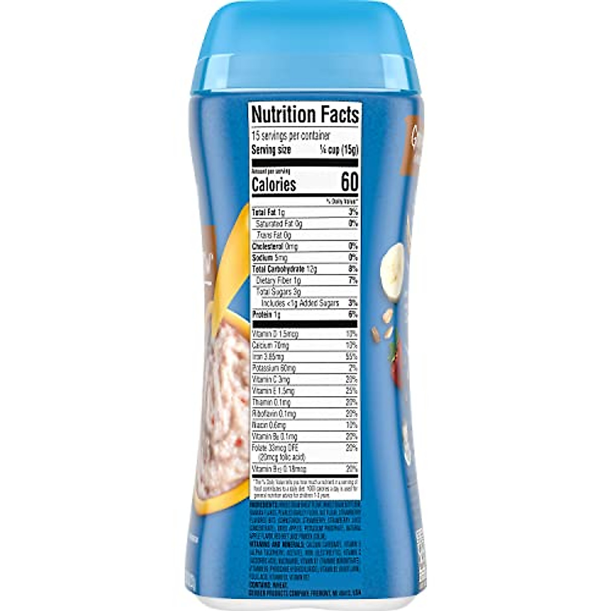 Gerber Baby Cereal Hearty Bits Multigrain Cereal Banana Apple Strawberry, 8 Ounce (Pack of 3)