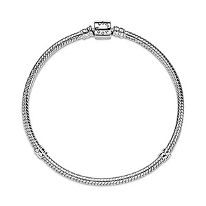 PANDORA Moments Barrel Clasp Snake Bracelet