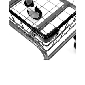 Compact Utility Cart (Jelly) with U- Handle (Gray) (Black)