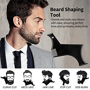 All in one Beard Grooming Kit for Men Care with Beard Soap Beard Oil, Beard Brush, Beard Comb, Beard Balm, Beard Shampoo,Beard Scissors &Storage Bag