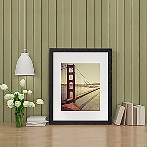 BAIJIALI 11x14 Picture Frame Composite wood for 8x10 photo with Mat or 11x14 photo Without Mat for Rustic Home Decor,4 Packs