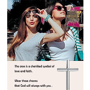 SUNOREEK apple watch band charms cross rose gold , cross charms for iwatch band charms studs for women 38mm 40mm 41mm 42mm 44mm 45mm 49mm ultra , Metal Decorative Rings Loops Charms Studs for iWatch Series 8 7 6 5 4 3 2 1 , Smart Watch Band Accessories Ch