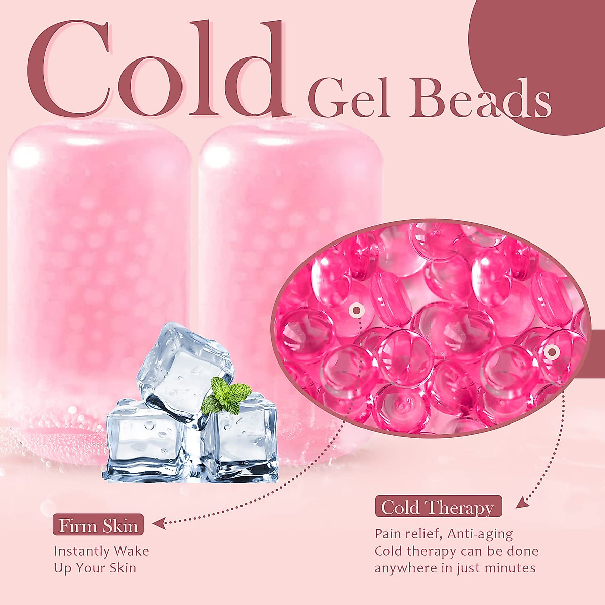 Ice Roller for Face, Face All Skin Types, Facial Care Tool to Relief Eye Puffiness, Migraine Pain, Minor Injury, Wrinkle, Women's Gift