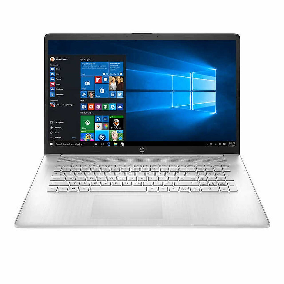 2021 HP High Performance Business Laptop - 17.3" HD+ Touchscreen - AMD Ryzen5-5500U 6-Core CPU - 32GB DDR4 - 1TB SSD - Natural Silver - Fingerprint Reader- Win 10 Pro -w/ RATZK 32GB USB Drive