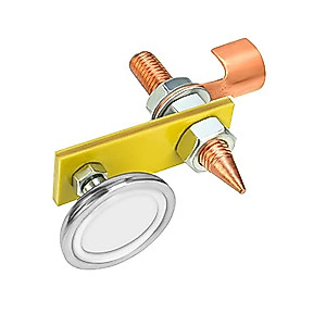 BAYTORY Upgrade Magnetic Welding Support Ground Clamp Tools, Welding Magnet Head Strong Magnetism Large Suction, Copper Tail Welding Accessories Stability Clamps