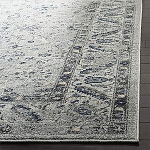 SAFAVIEH Charleston Collection Area Rug - 9' x 12', Grey & Dark Grey, Oriental Distressed Design, Non-Shedding & Easy Care, Ideal for High Traffic Areas in Living Room, Bedroom (CHL413F)