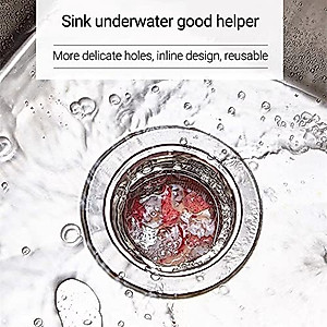 SooGree 2 Pack Sink Drain Strainer,3 inch Diameter with Handle,304 Stainless Steel Kitchen Sink Strainer,Perfect for Kitchen Sinks,Rust Free,Anti Clogging (Long Shape)