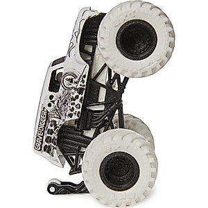 Monster Jam 2021 Spin Master 1:64 Diecast Monster Truck with Wheelie Bar: Max Contrast Grave Digger