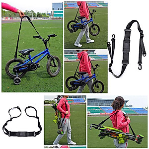 OwnMy 2PCS Kick Scooter Shoulder Straps, Adjustable Scooter Carrying Straps for Kids Balance Bike Scooter Folding Chair Yoga Mat