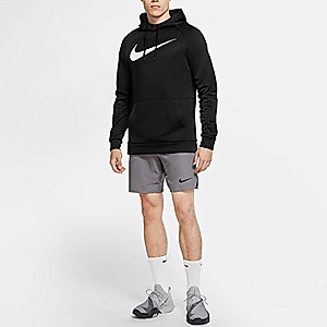 Nike Therma Men's Pullover Swoosh Training Hoodie CU6238-010 Size L Black/White