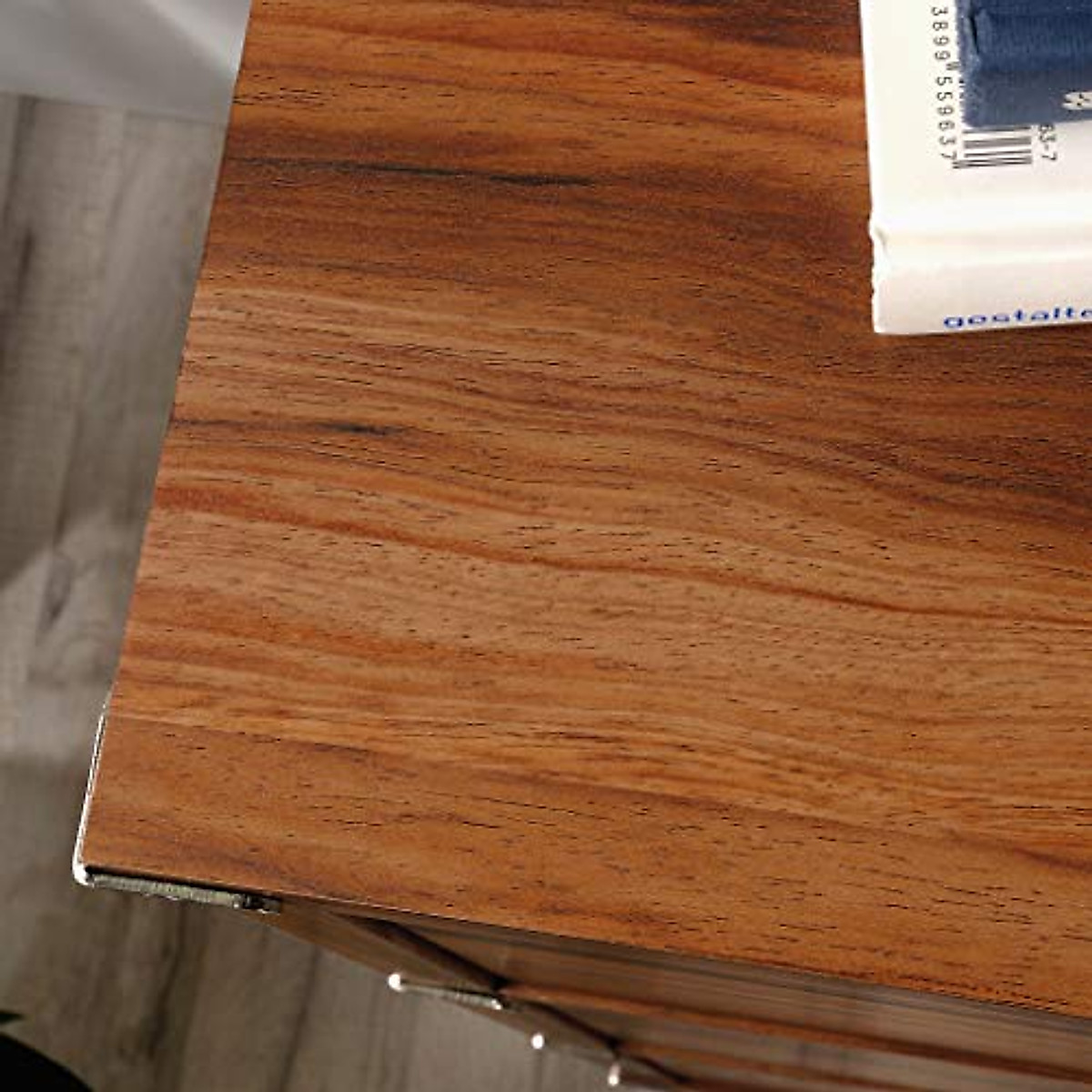 Sauder Vista Key Dresser, L: 59.06" x W: 15.67" x H: 33.31", Blaze Acacia Finish