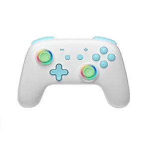 momen Switch Pro Controller, Wireless Switch Controller for Nintendo Switch/Lite/OLED Green Switch Controller Adjustable LED Joystick, Wake-up, Turbo, Dual Vibration & Motion Control
