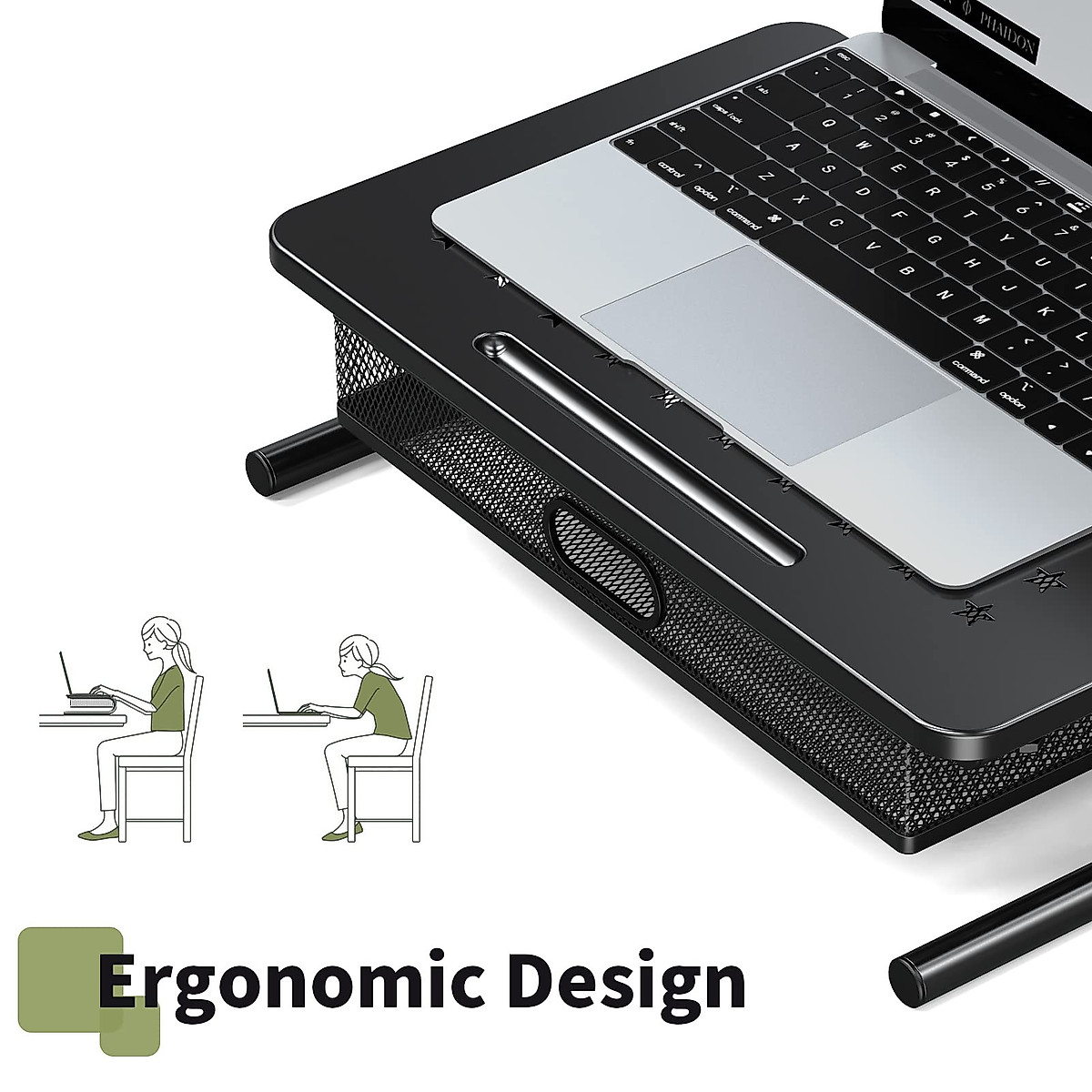 Zimilar Monitor Stand Riser with Metal Drawer, Monitor Riser for Computer, Laptop, Printer, Notebook, iMac, Premium Metal Computer Monitor Stand with Storage