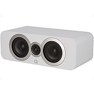 Q Acoustics 3090Ci Center Speaker Arctic White - 2-Way Reflex Enclosure Type, 2 x 4 Mid/Bass Driver, 1 x 0.9 Tweeter - Active Speakers/HiFi Speakers for Home Theater Sound System