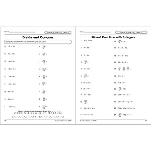 Carson Dellosa | Pre-Algebra Workbook | 6th–8th Grade, 128pgs (The 100+ Series™)