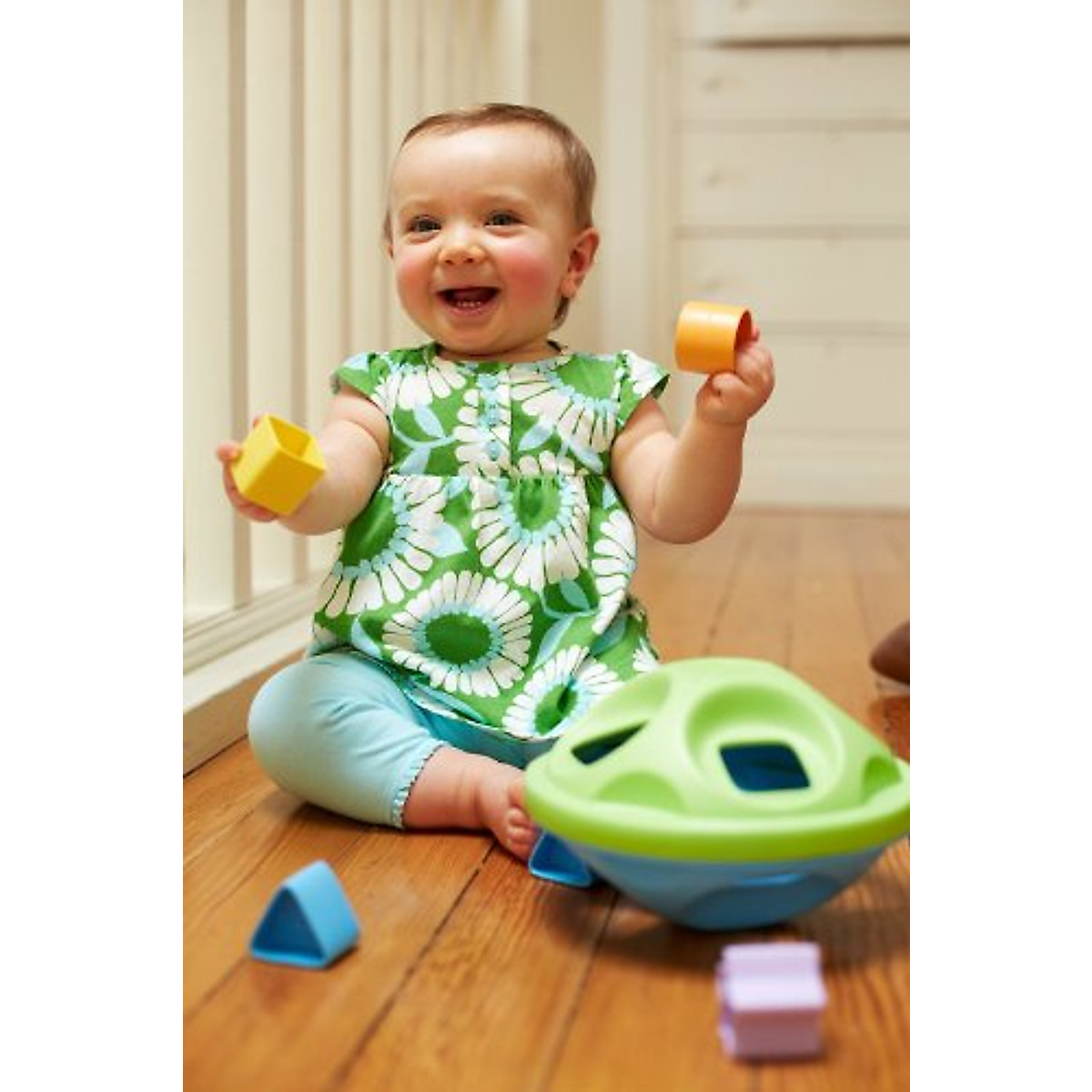 Green Toys Shape Sorter for 6 months +, Green/Blue