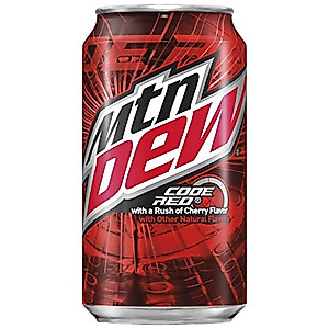Mountain Dew, Code Red, Cherry, 12 oz (pack of 12)